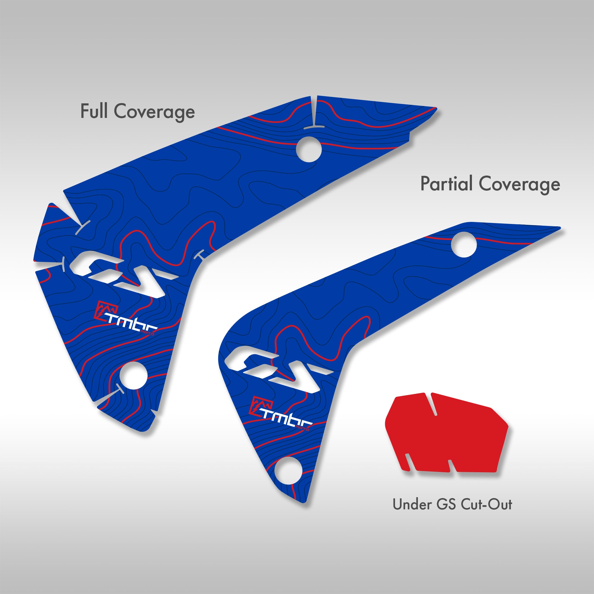 2024 BMW R 1300 GS - TROPHY BLUE TOPO - GRAPHICS KIT - TMBR MOTO