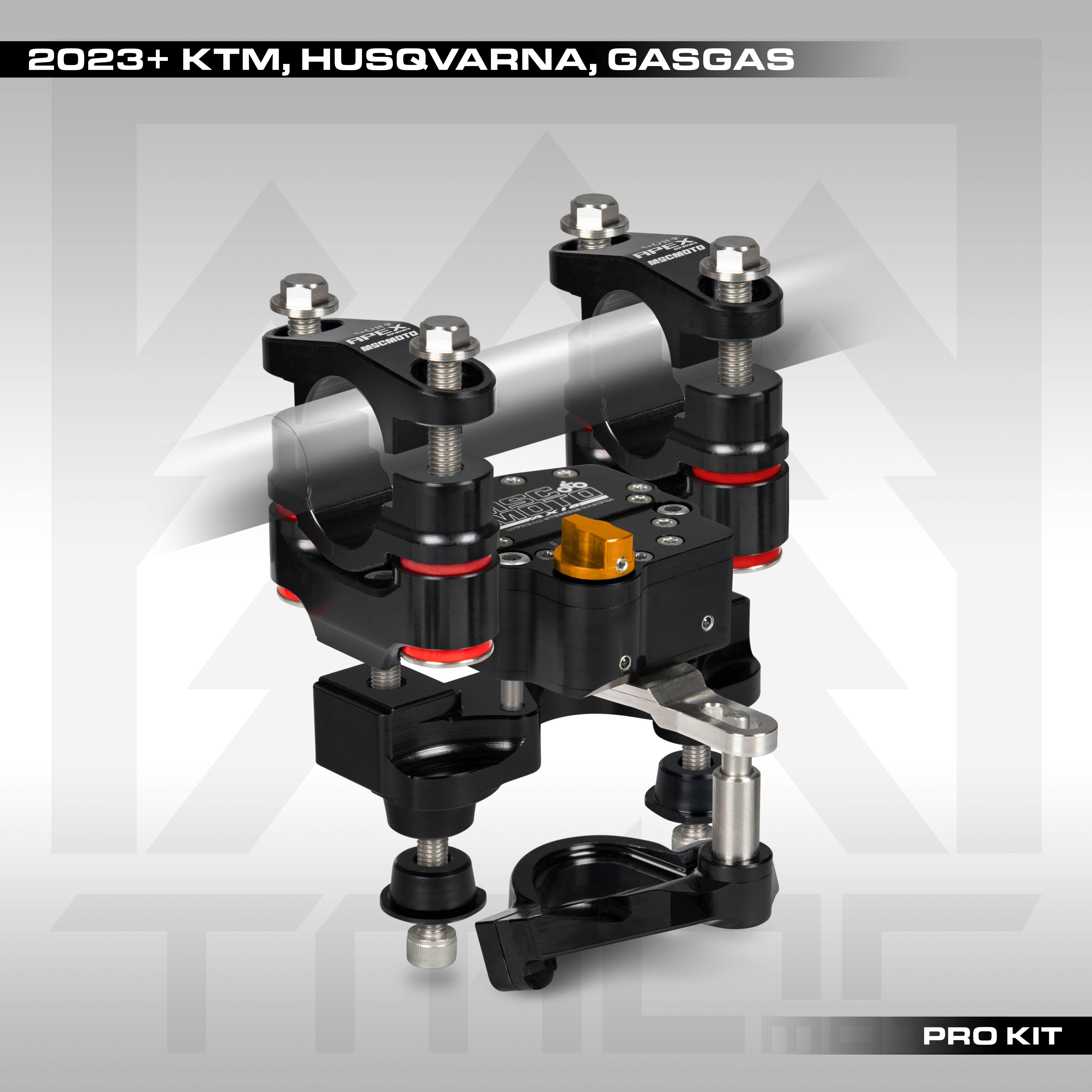 MSC MOTO - AXIS PRO STEERING DAMPER KIT - 2023–2025 KTM, HUSQVARNA, GA ...