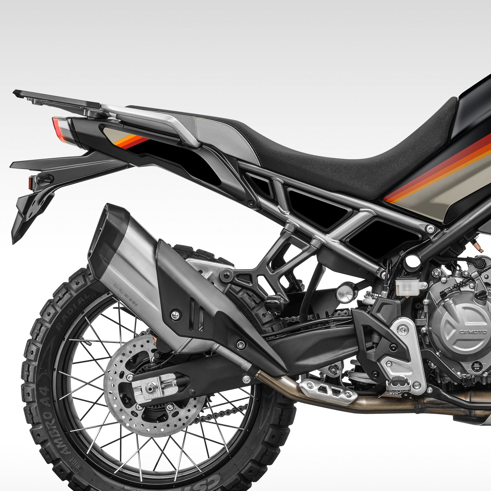 CFMOTO IBEX 450 Graphics Kit - Tan Stripes Design | TMBR MOTO
