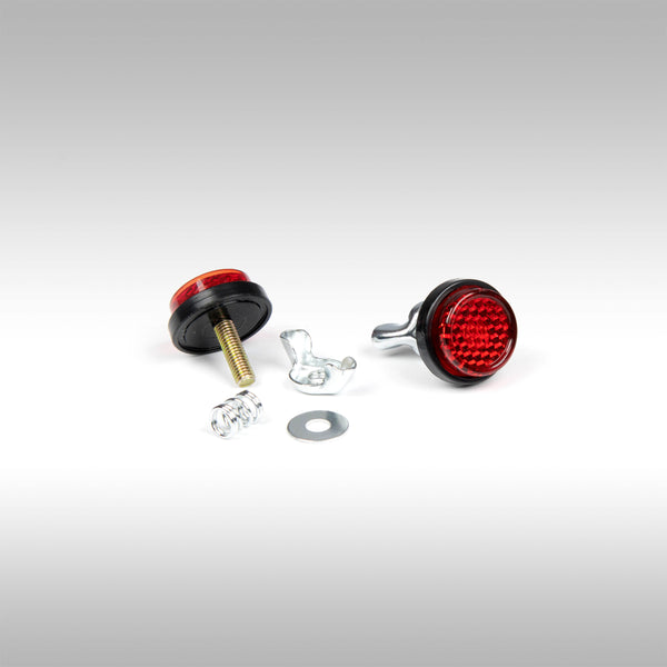 TMBR MOTO - Mini License Plate Reflectors - Red