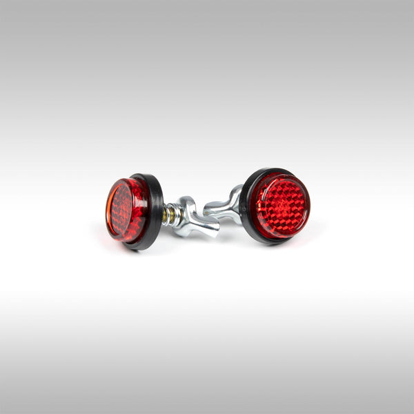 TMBR MOTO - Mini License Plate Reflectors - Red