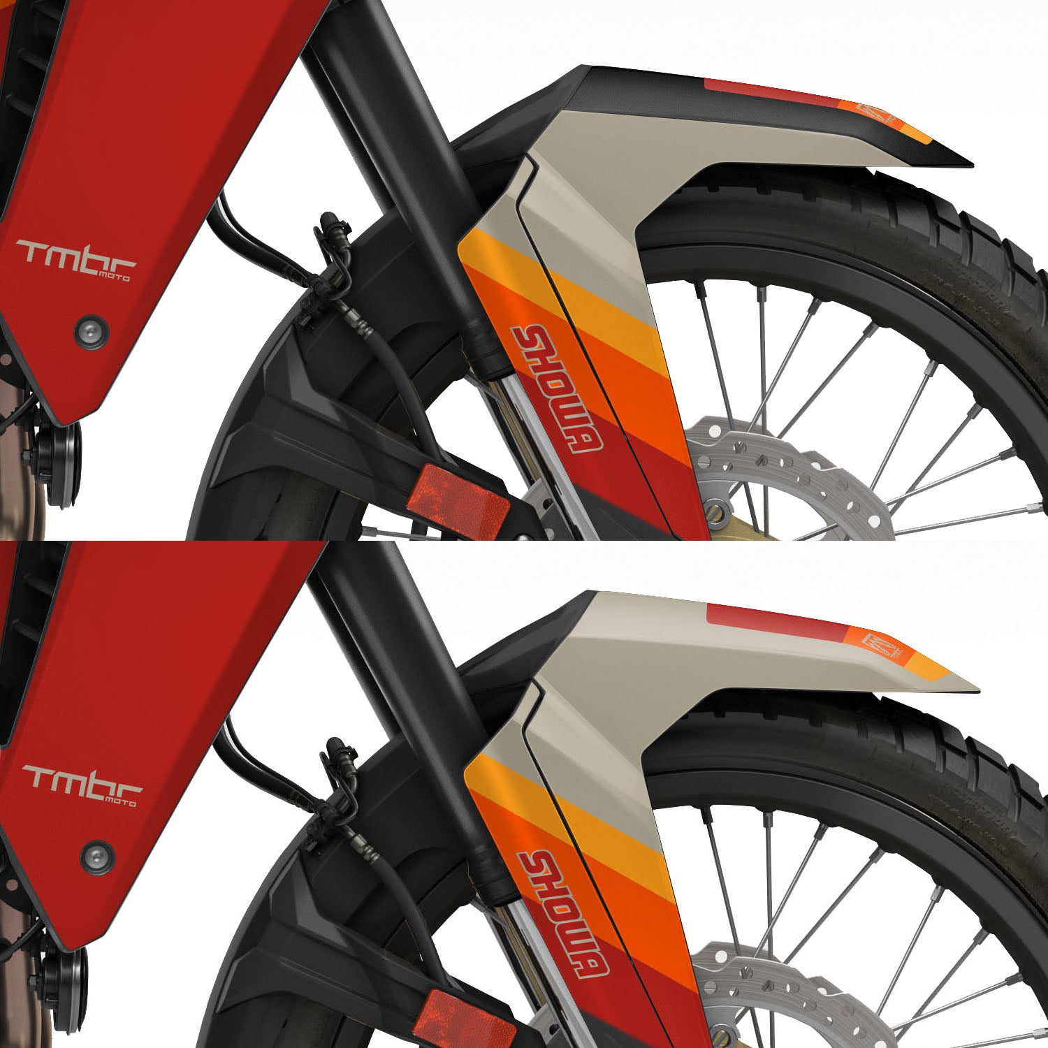 Honda XL750 Transalp Graphics Kit 2024-2025 Tan Stripes | TMBR MOTO