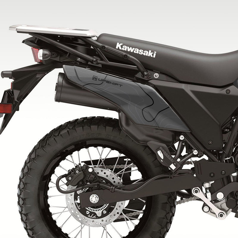 2022 - 2024 KAWASAKI KLR650 - GRAY TOPO GRAPHICS KIT - TMBR MOTO