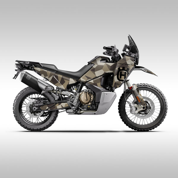 GRAPHICS KIT - 2022–2025 HUSQVARNA NORDEN 901 - DARK EARTH GEO CAMO ...