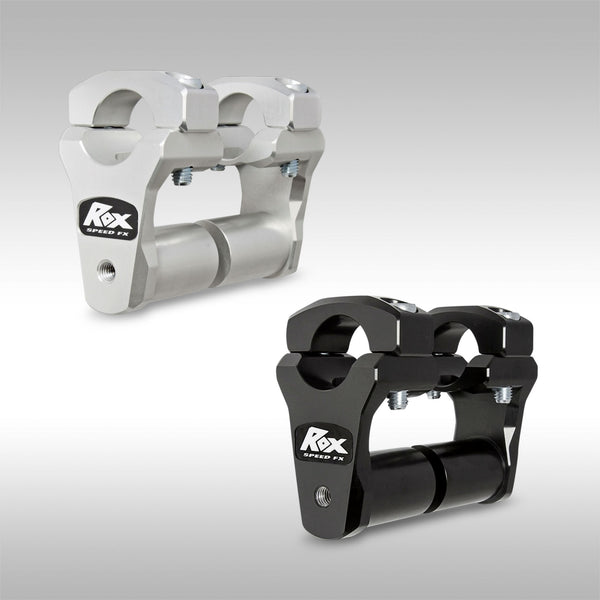 ROX SPEED - EXTENDED STEM 2 INCH PIVOTING BAR RISERS - 1 1/8" HANDLEBA ...