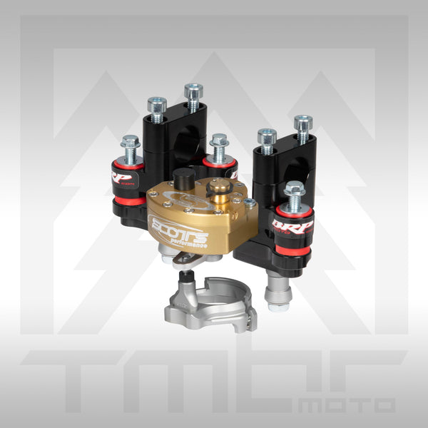 SCOTTS PERFORMANCE - ADJUSTABLE RUBBER SUB-MOUNT STEERING DAMPER KIT ...