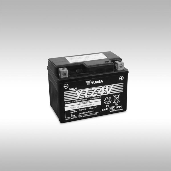 YUASA - YTZ4V AGM MAINTENANCE FREE BATTERY - TMBR MOTO