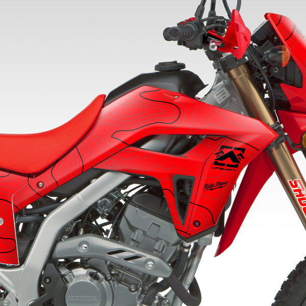 Honda CRF300L Graphics Kit 2021-2024 Red TOPO | TMBR MOTO