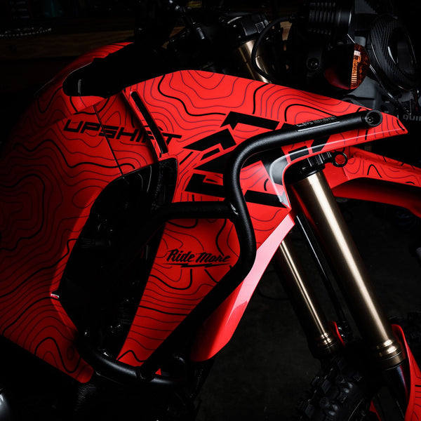 GRAPHICS KIT - 2021–2024 HONDA CRF300L RALLY - RED TOPO - TMBR MOTO