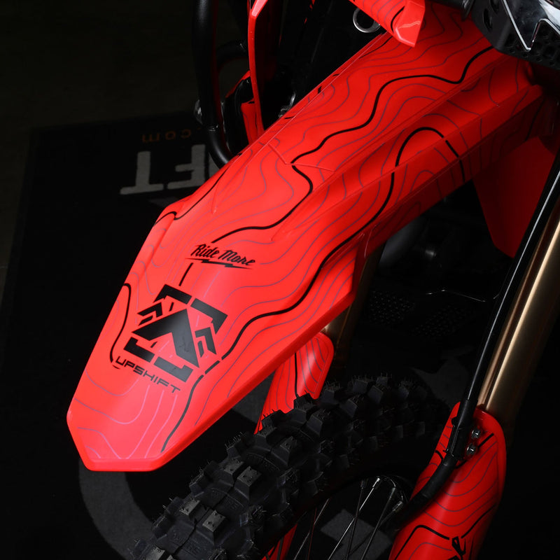 Honda CRF300L Rally Graphics Kit - Red Topo | TMBR MOTO