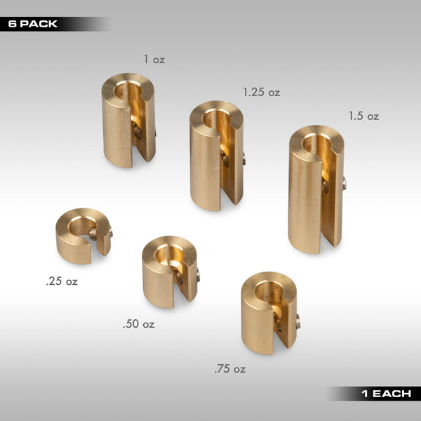 NO-MAR - BRASS WHEEL WEIGHTS - TMBR MOTO