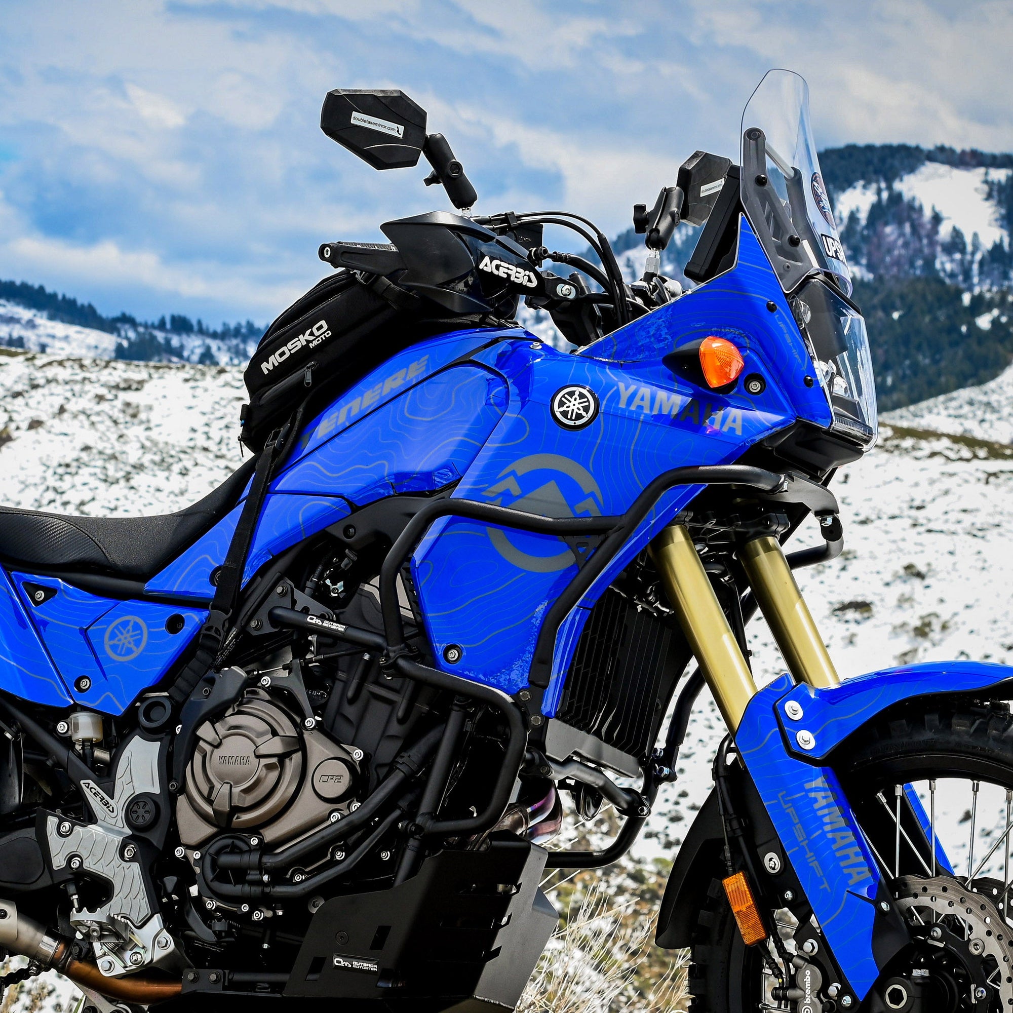 2019 - 2024 YAMAHA TENERE 700 - BLUE TOPO - GRAPHICS KIT - TMBR MOTO